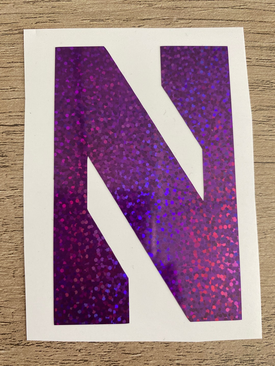 Northwestern University Wildcats Purple Glitter n Logo Vinyl Decal - Etsy