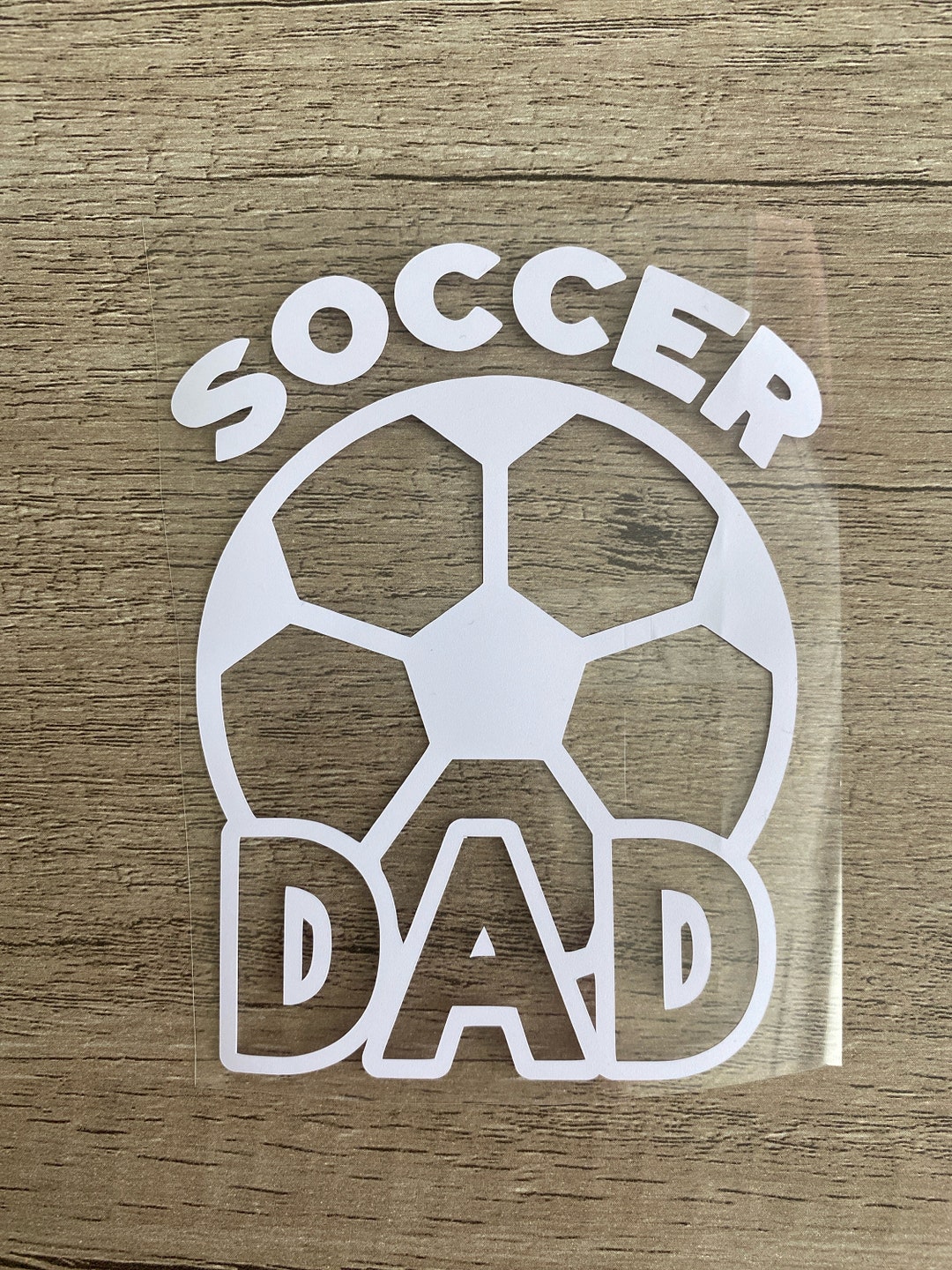 Soccer Dad Decal Soccer Ball, Vinyl Decal, Any Size & Color glitter Too ...