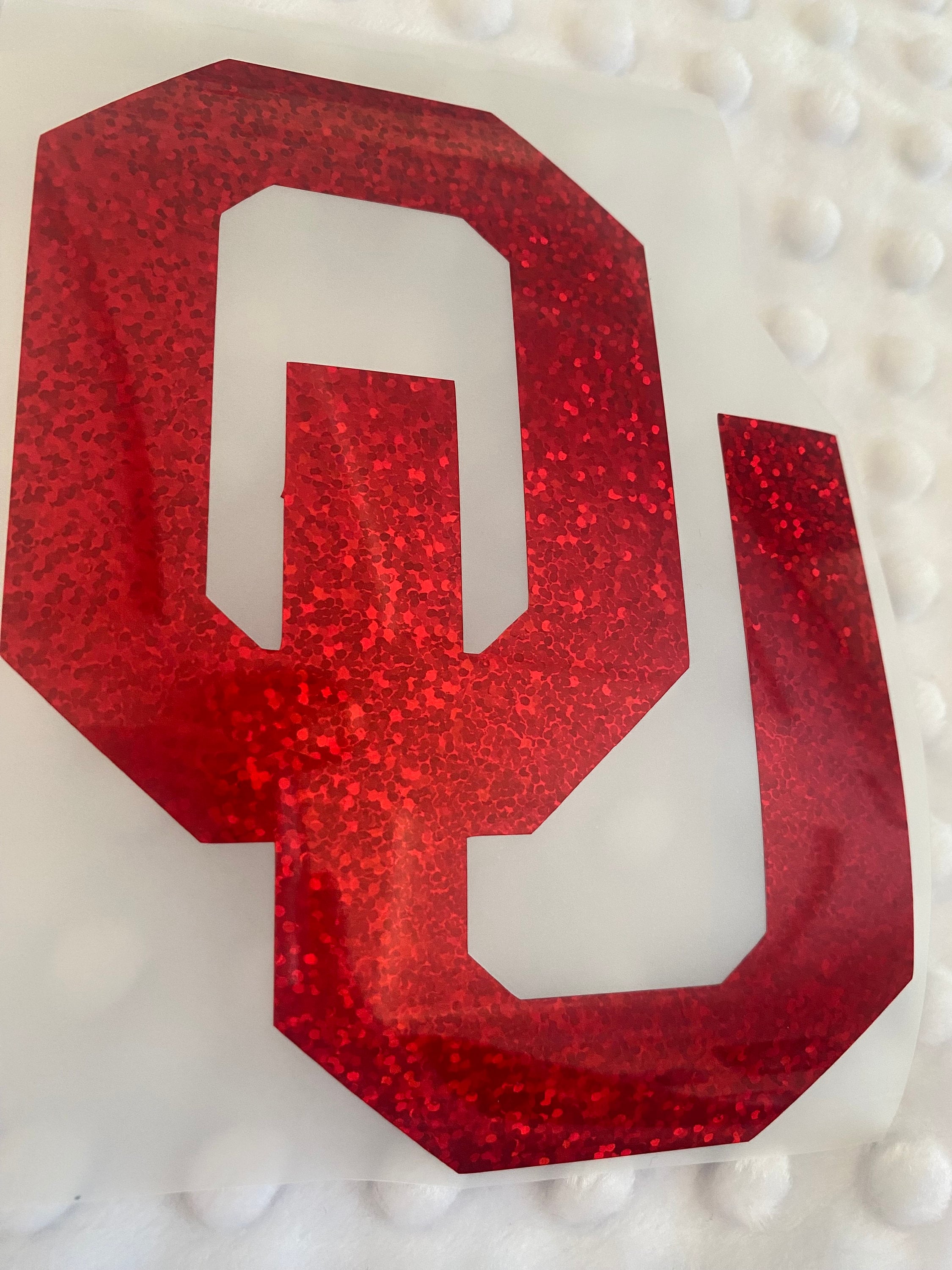 Oklahoma University Sooners, Red Glitter ou Logo Decal - Etsy