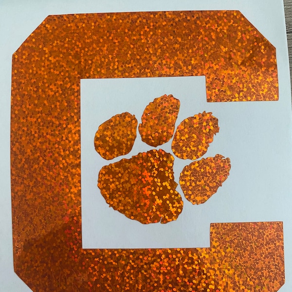 Clemson Paw Print - Etsy
