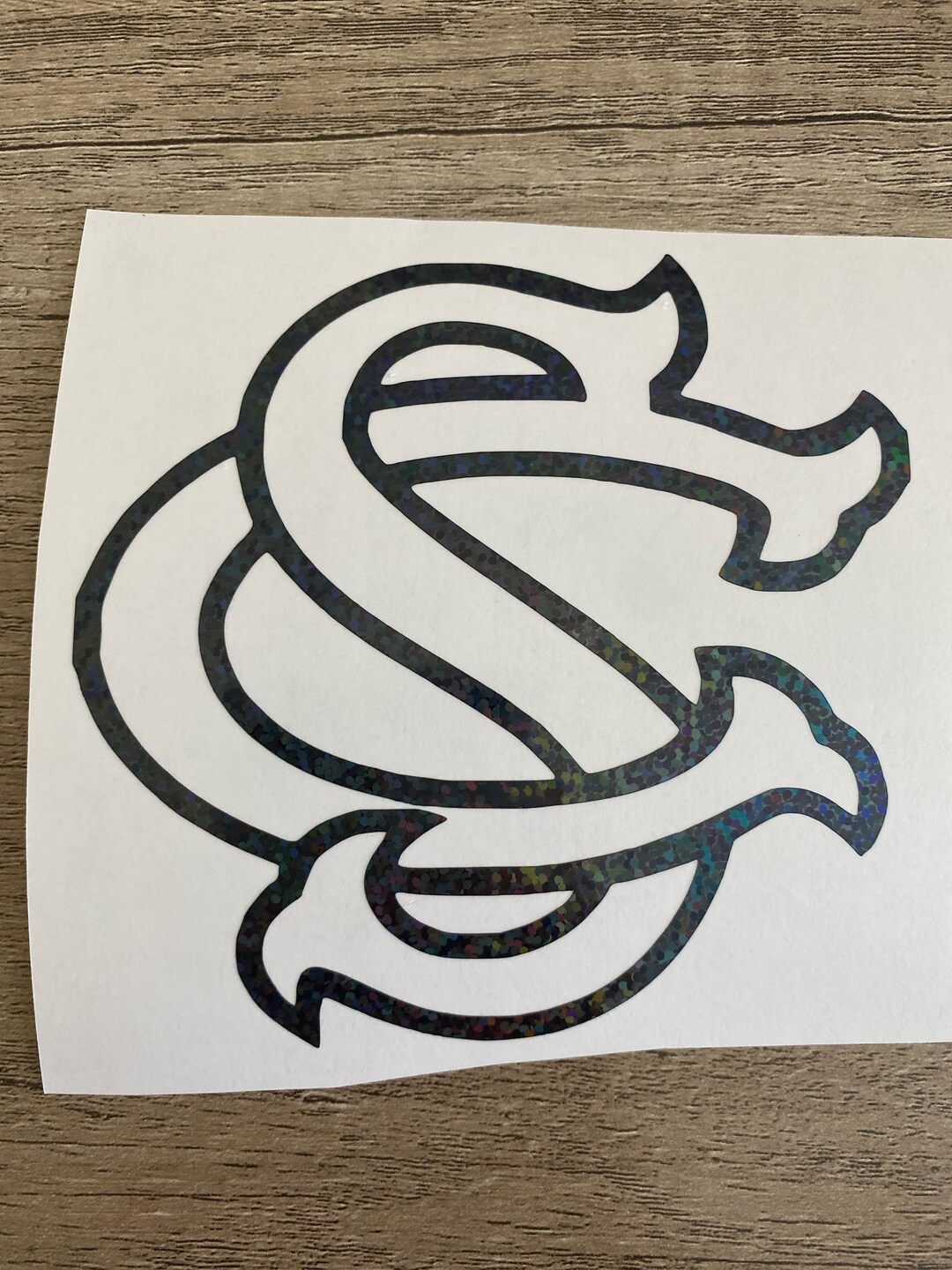 University of South Carolina, SC Baseball Logo Outline, Black Glitter ...