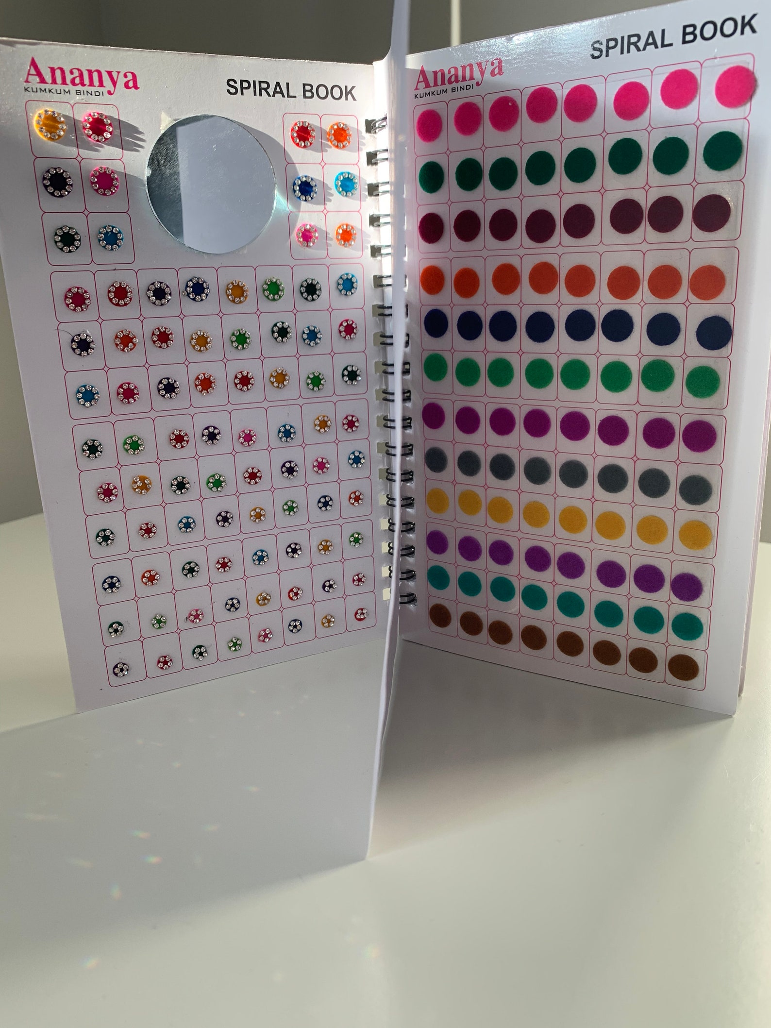 Asian/indian Multicoloured Bindi Book With Gemstones and Plain | Etsy