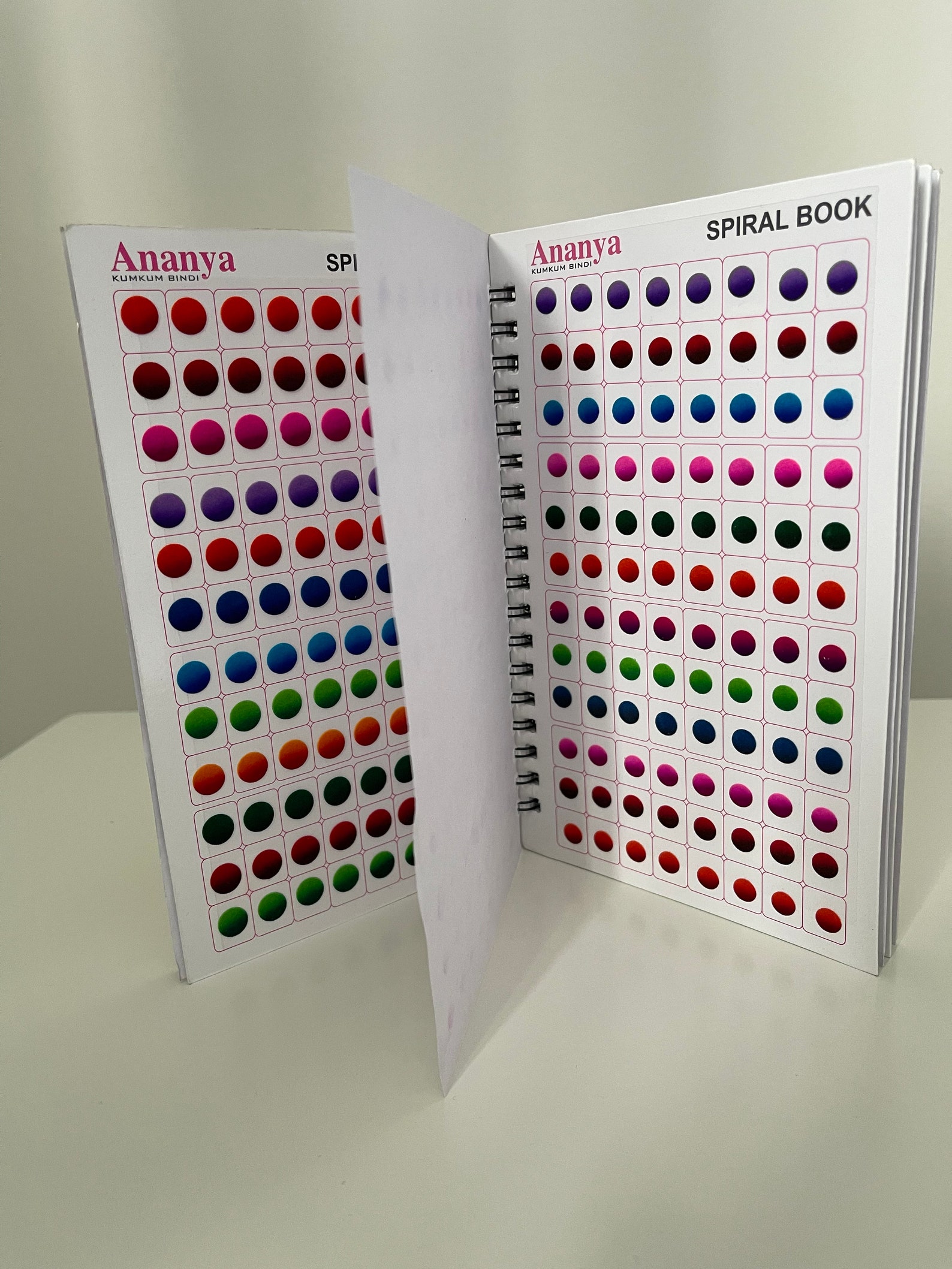 Asian/indian Multicoloured Bindi Book With Gemstones and Plain | Etsy