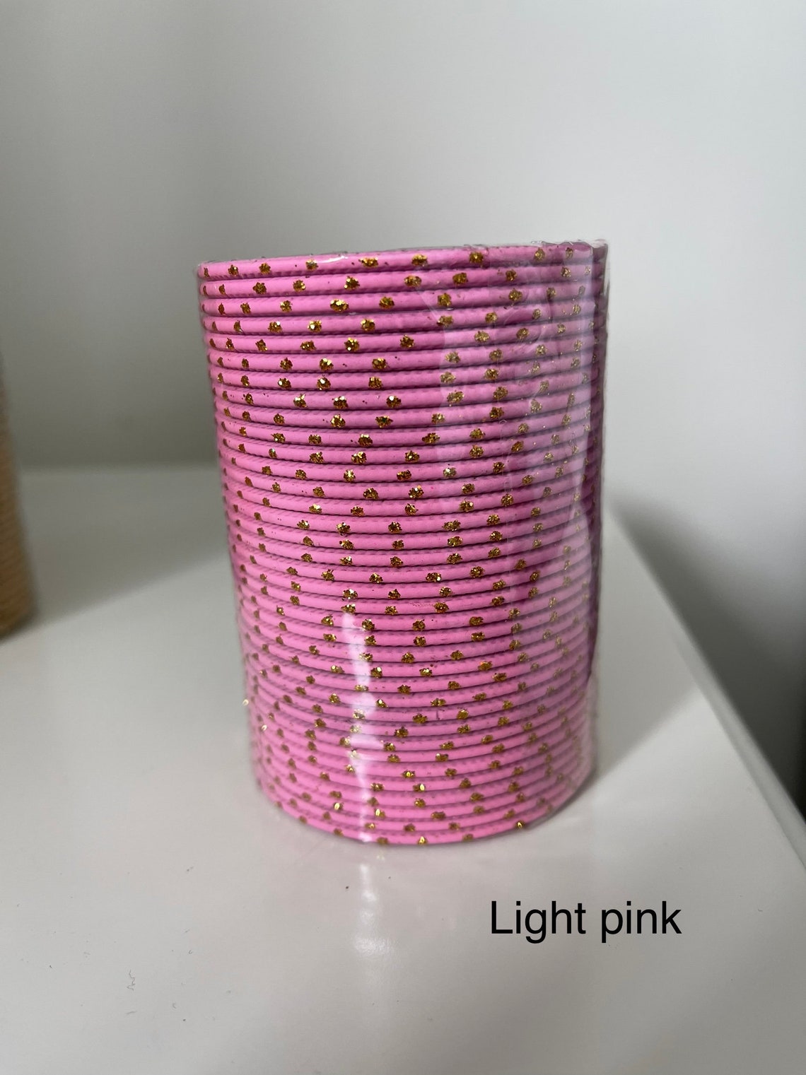 Plain Gold Dot Metal Bangles in 36 Pack. Choora or Choori Set | Etsy