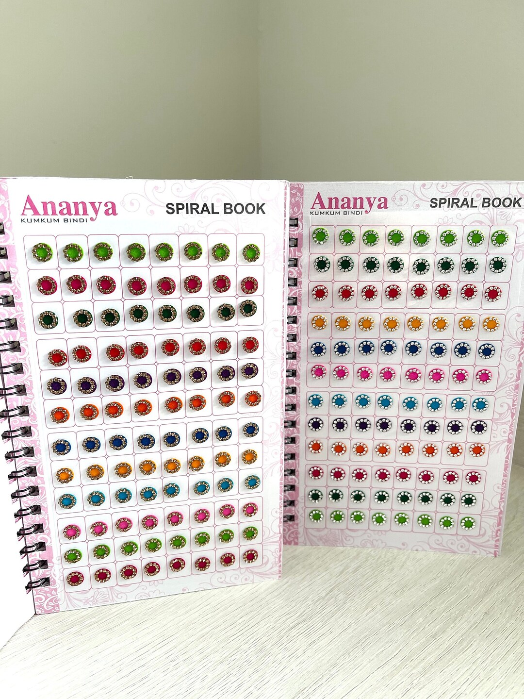 Asian/indian Multicoloured Bindi Book With Gold or Silver Gemstones ...
