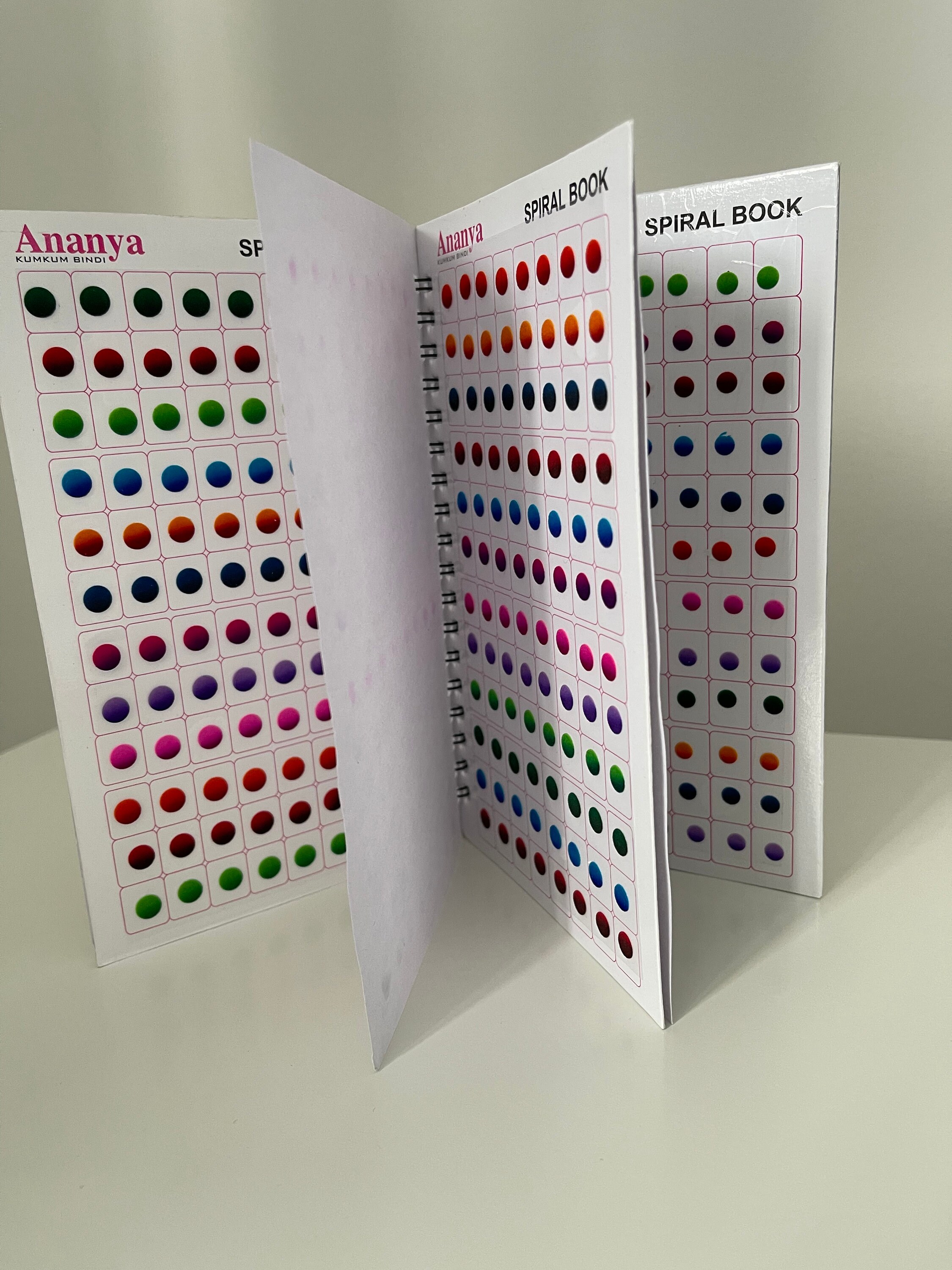 Asian/indian Multicoloured Bindi Book With Gemstones and Plain | Etsy