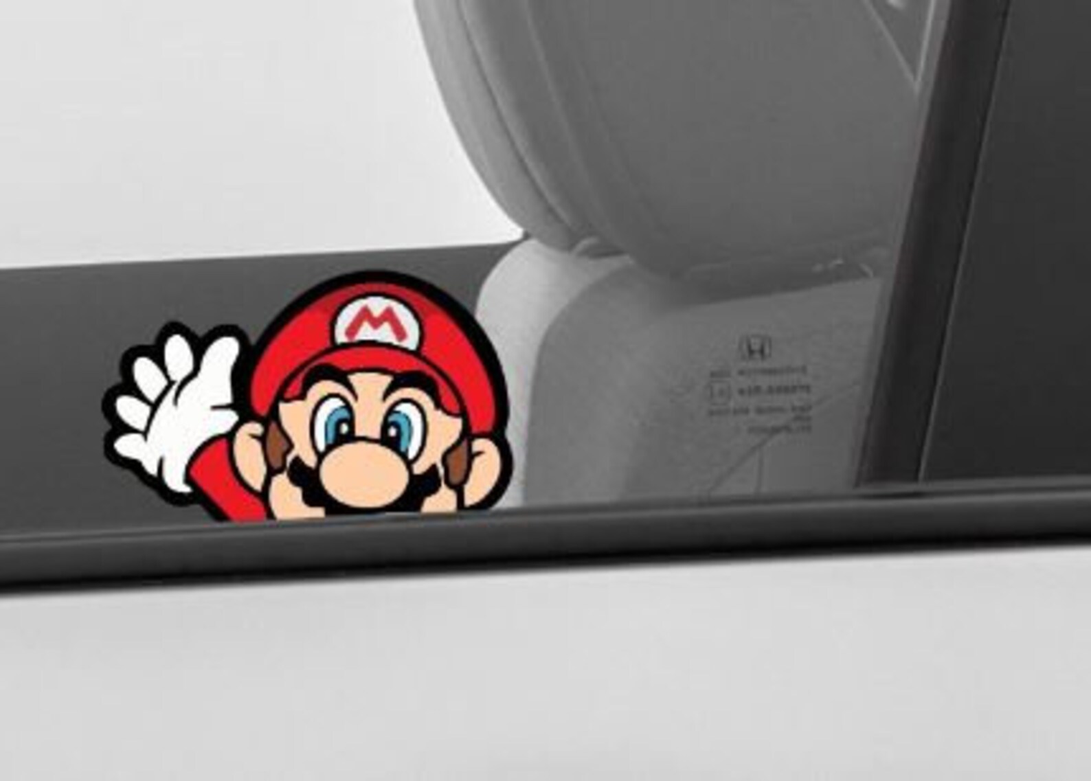 Mario Peeking Peekers Peekabo Bumper Window Vinyl Decal Anime Cartoon ...