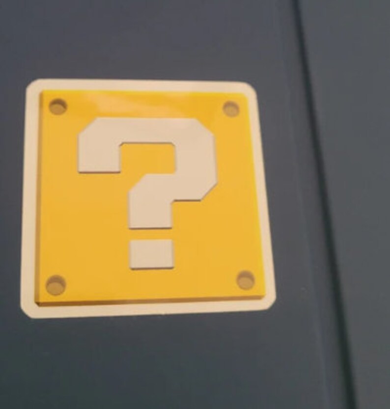 Super Mario Block Box Vinyl Sticker Decal Car Bumper Bottle - Etsy