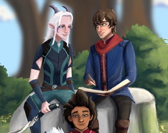Dragon Prince Art Print - Etsy