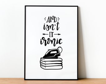 Isnt It Ironic Svg - Etsy