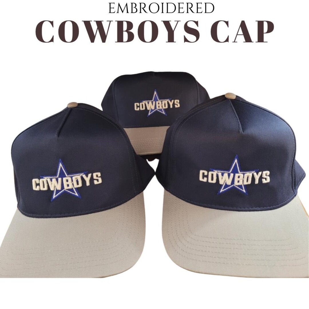 Embroidered Dallas Cowboys Snapback Cap - Etsy