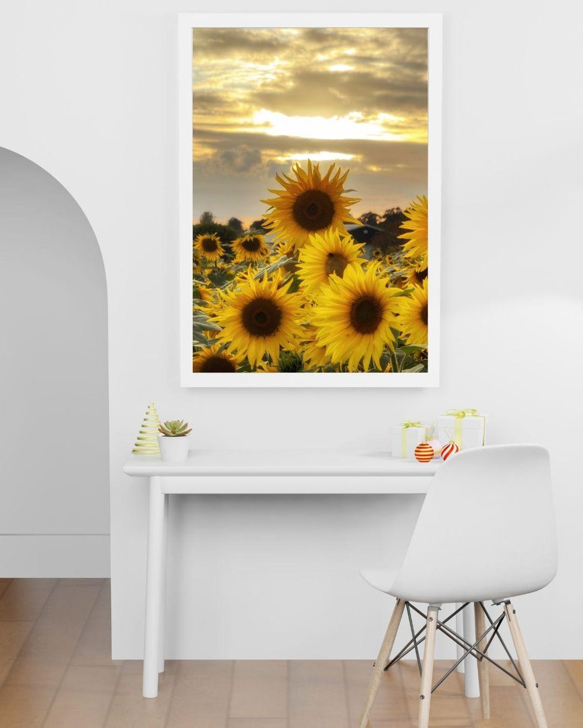 Sunflowers & Sunset Instant Download, Photograph, Digital Wall Art to ...