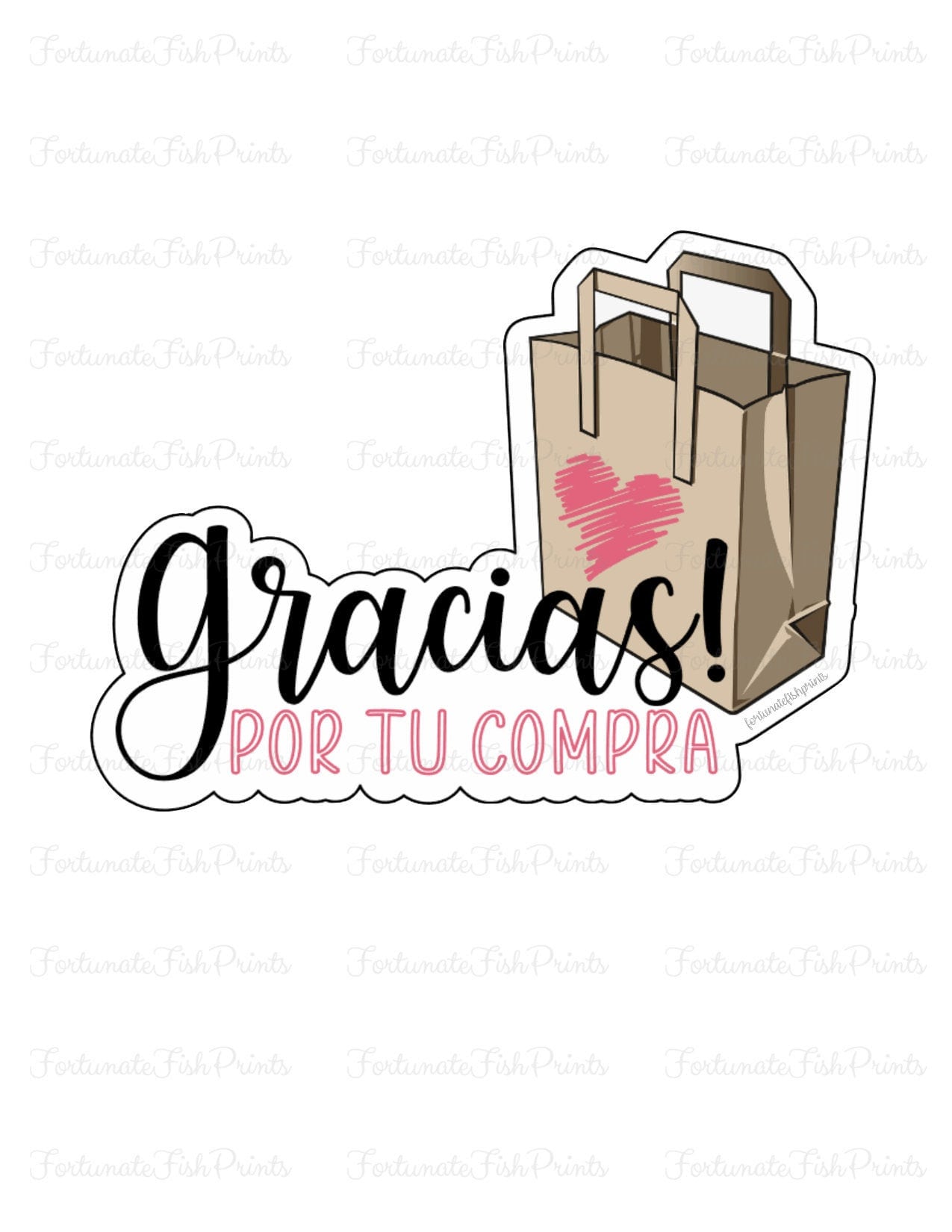 Gracias por su compra, Small business, Packaging Sticker, Pequena ...