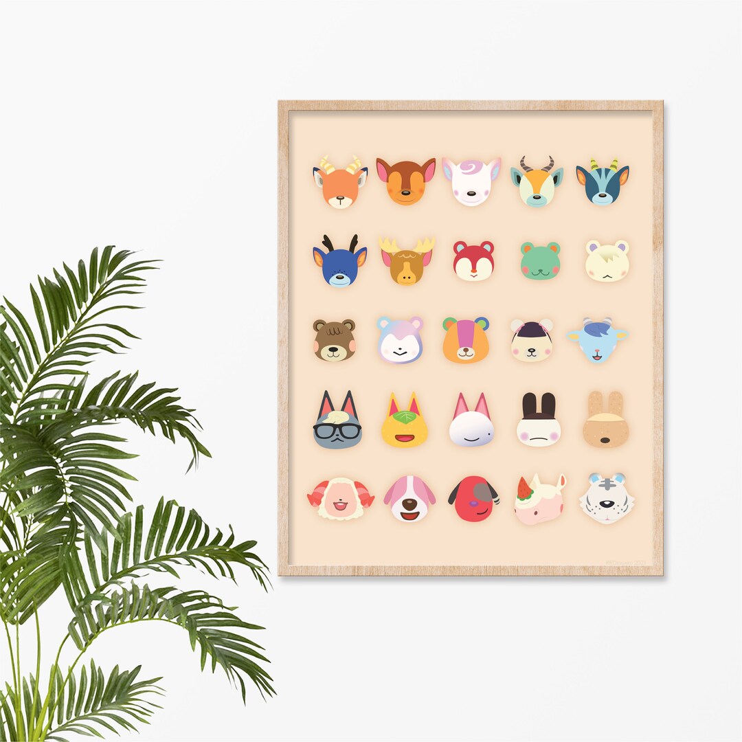 Animal Crossing : villageois de New Horizons impression 11 x 14 Riley ...