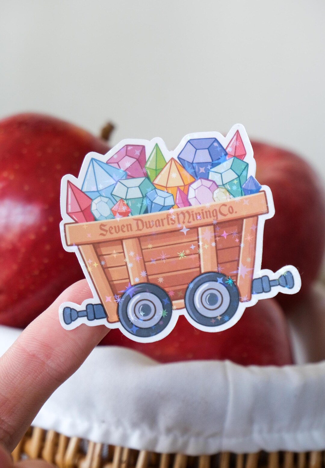 Seven Dwarfs Mining Co. Mine Cart Sticker | Snow White & the Seven ...