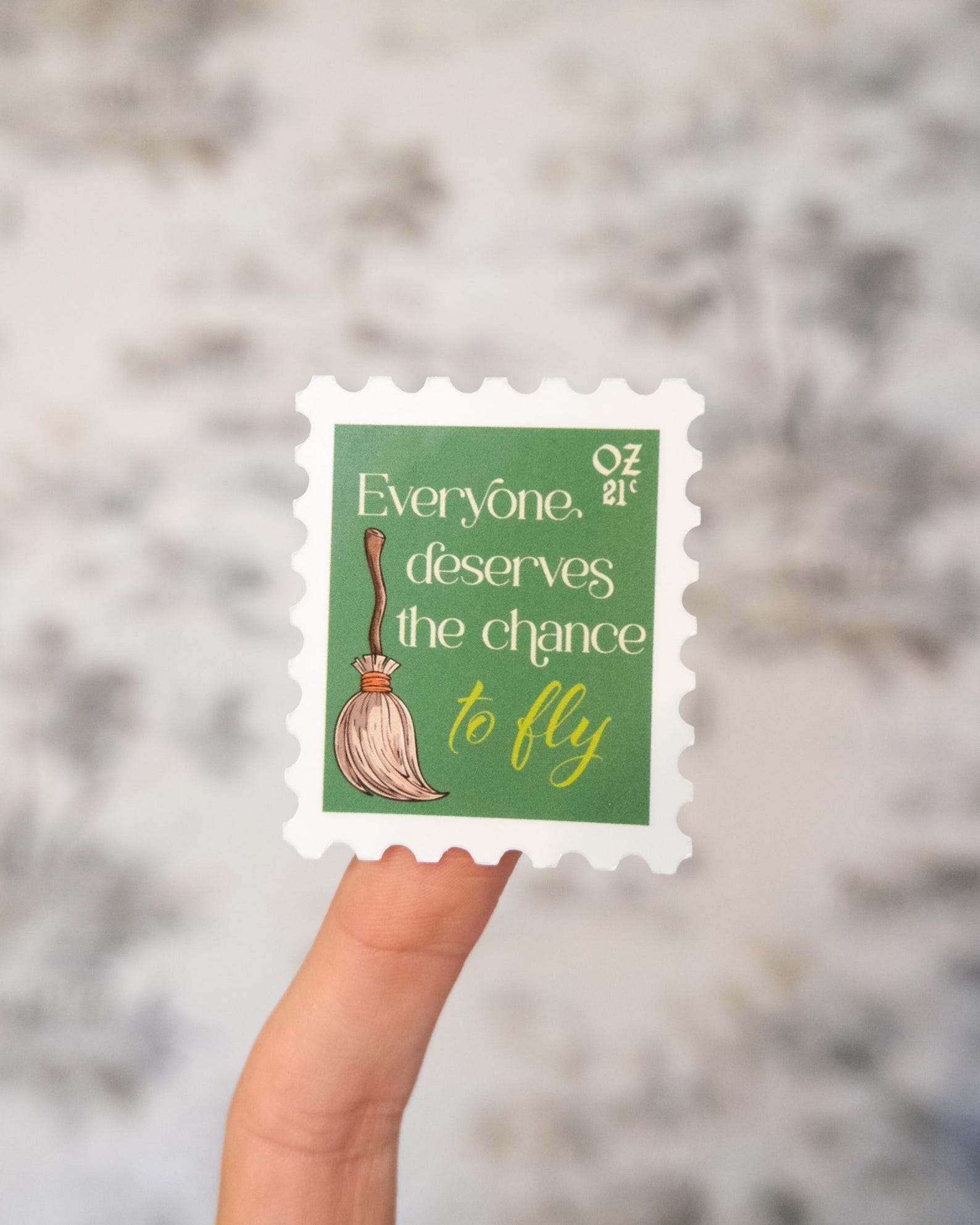 Chance to Fly Stamp Sticker | Water Resistant Shiny or Holographic ...