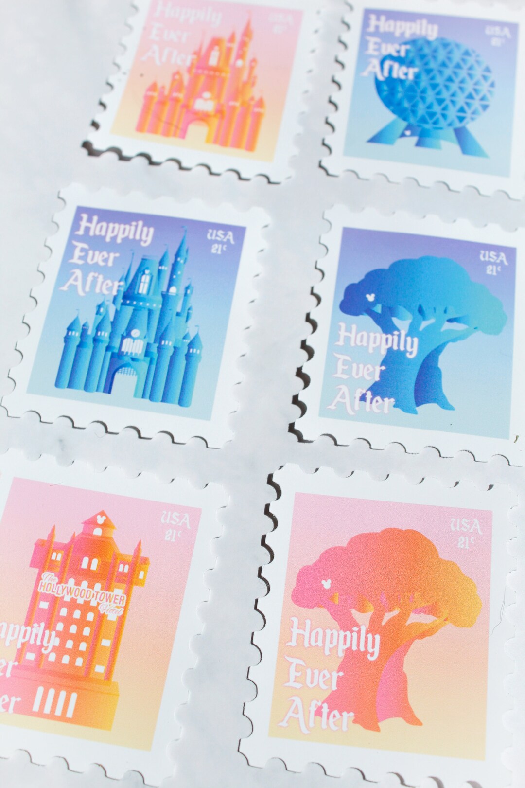 Disney Park Icon Stamp Stickers | Walt Disney World Park Icons | Water ...