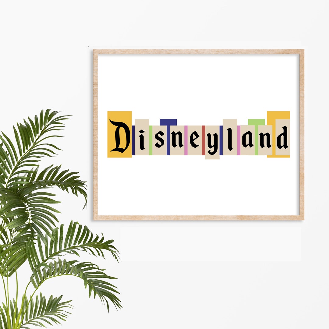 Retro Disneyland Sign, Digital File Rrdesigned - Etsy