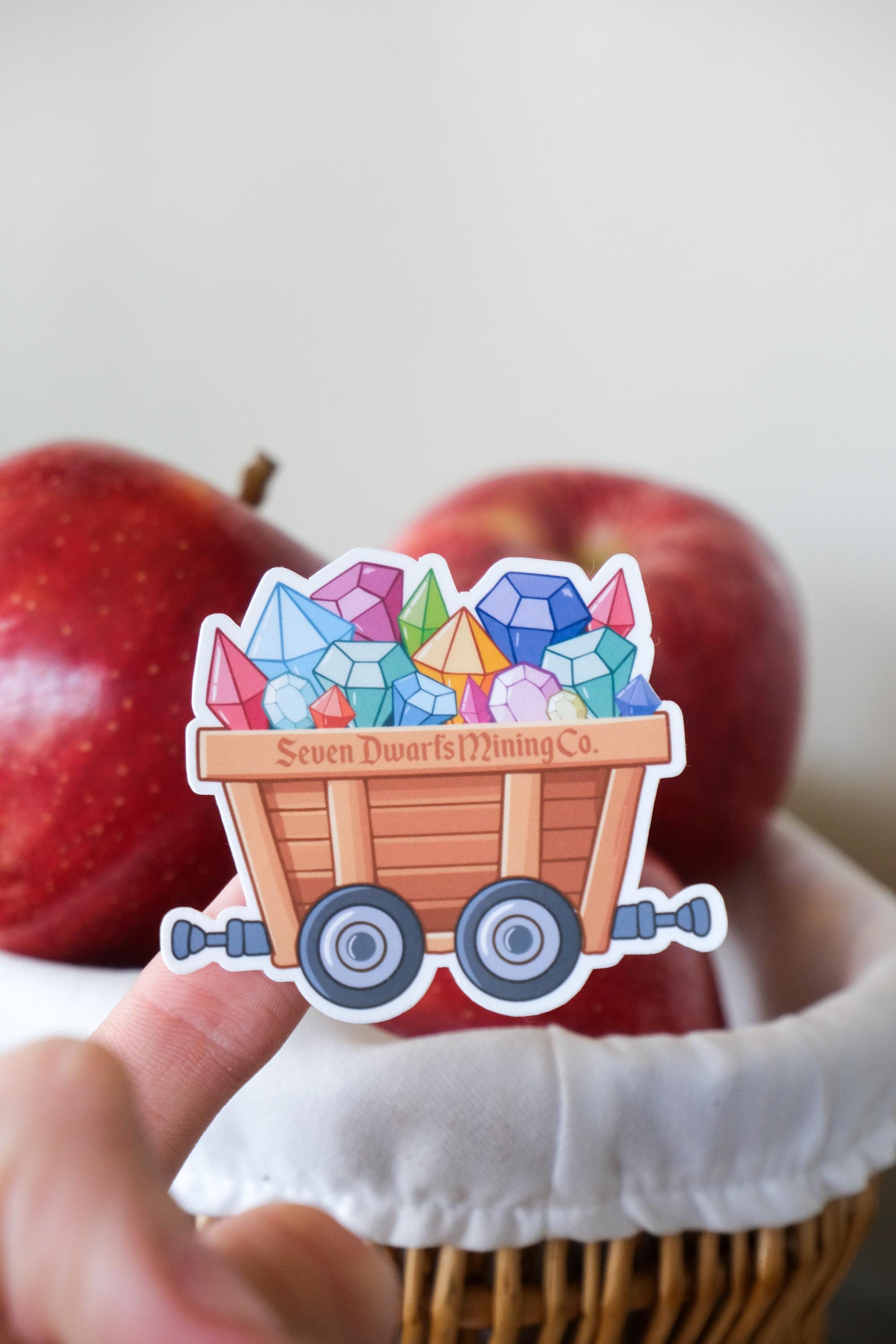 Seven Dwarfs Mining Co. Mine Cart Sticker | Snow White & the Seven ...