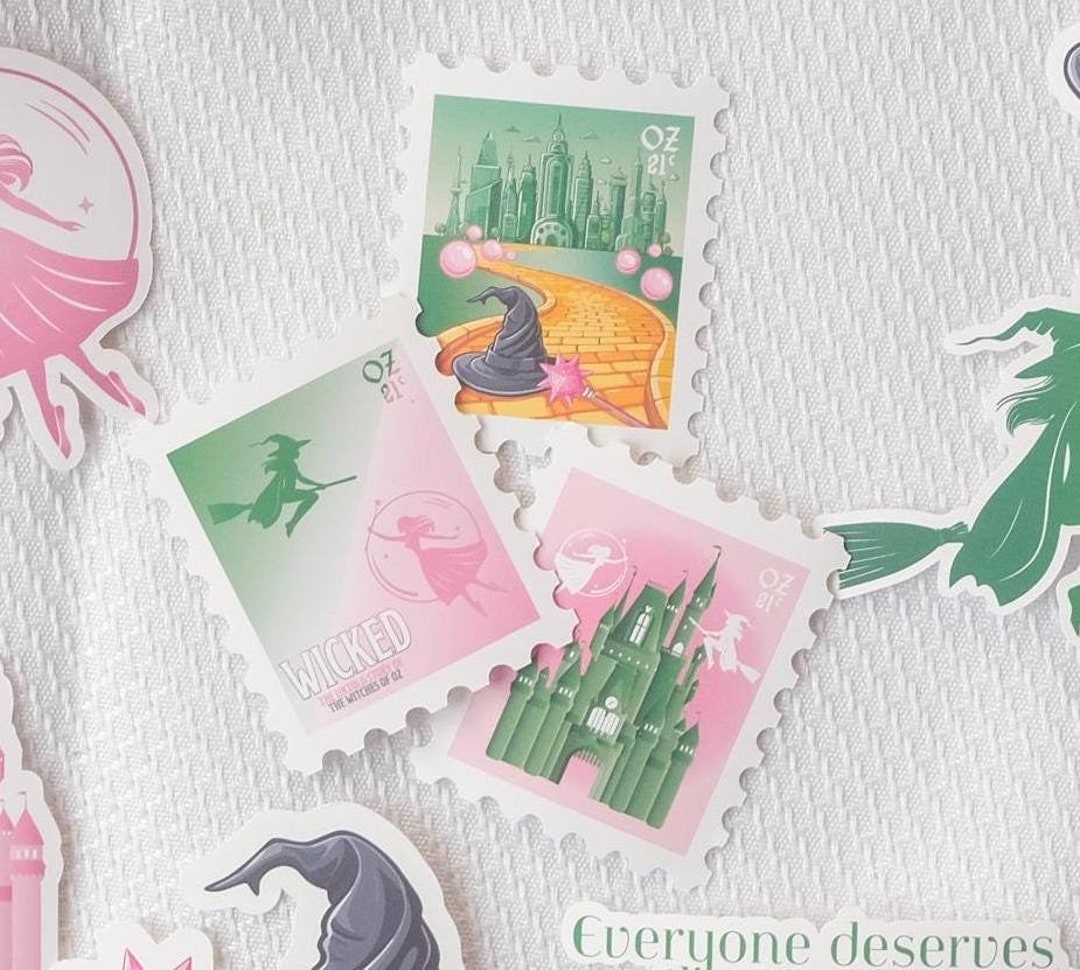Wicked Movie Stamp Inspired Water Resistant Shiny or Holographic ...