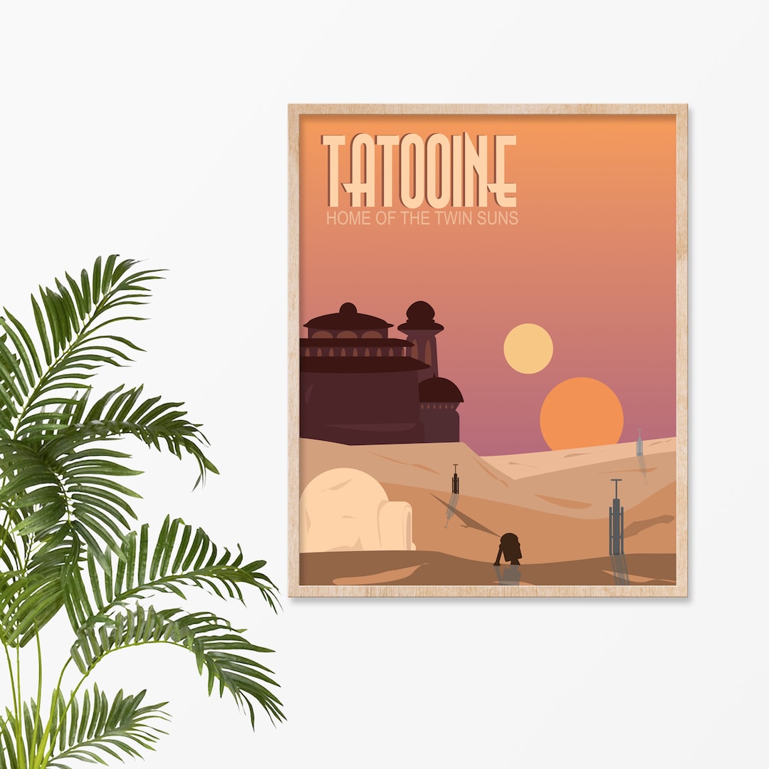 Starwars Tatooine Inspired Print, Digital File Rrdesigned - Etsy