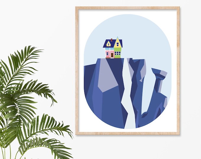 Paradise Falls UP House Inspired 11x14 Digital Print - Etsy