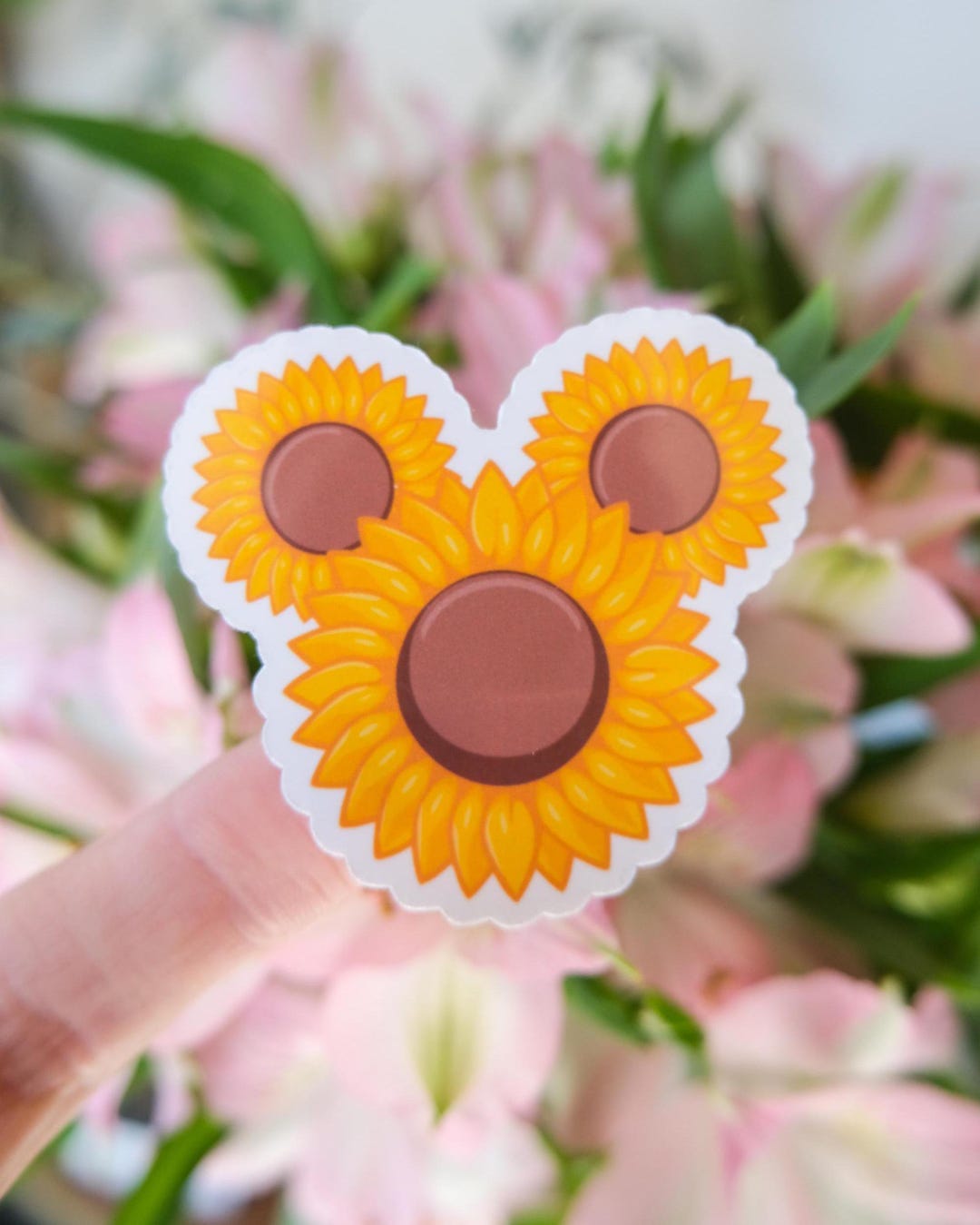 Sunflower Mickey Ears Sticker | Epcot Flower & Garden Festival Inspired ...