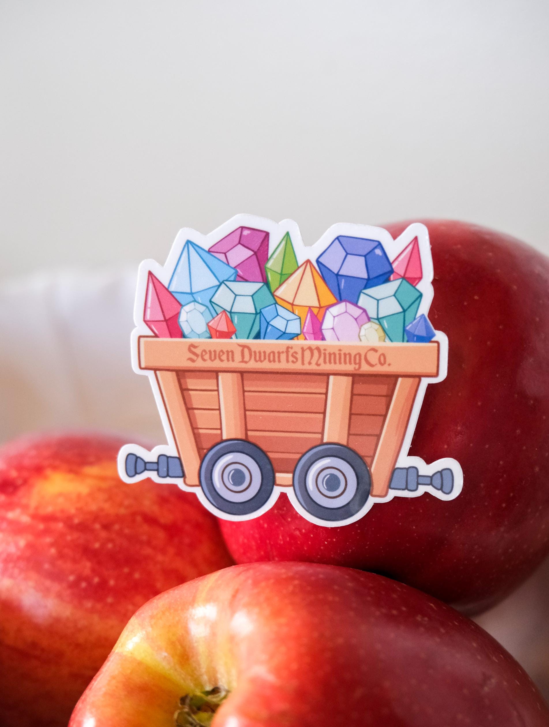 Seven Dwarfs Mining Co. Mine Cart Sticker | Snow White & the Seven ...