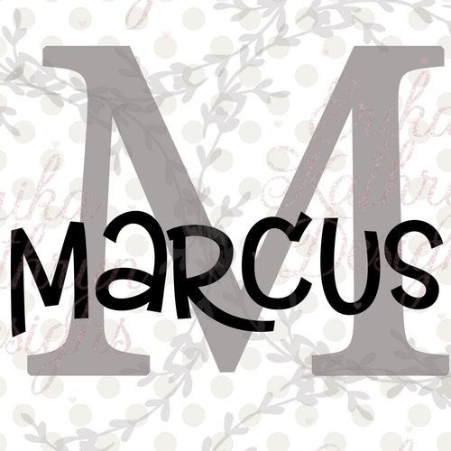 Art & Collectibles Digital First name monogram Custom baby name SVG png ...