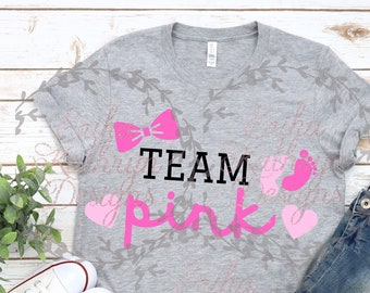 Team Pink SVG Personal or Commercial Use Fun Design for | Etsy