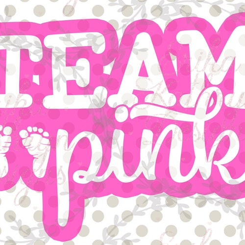 Team Pink SVG Personal or Commercial Use Fun Design for - Etsy