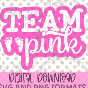Team Pink SVG Personal or Commercial Use Fun Design for - Etsy