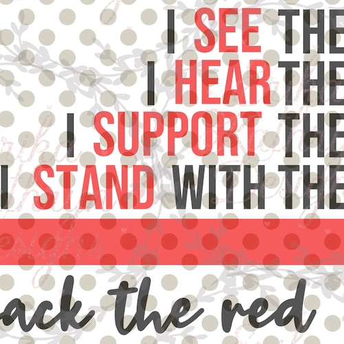 Back the Red SVG Personal and Commercial Use Design for - Etsy