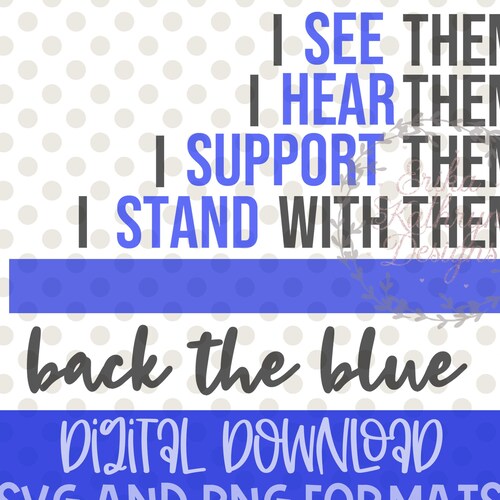 Back the Blue SVG Support Law Enforcement - Etsy