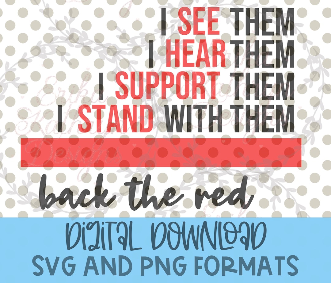 Back the Red SVG | Personal and Commercial Use | Design for ...