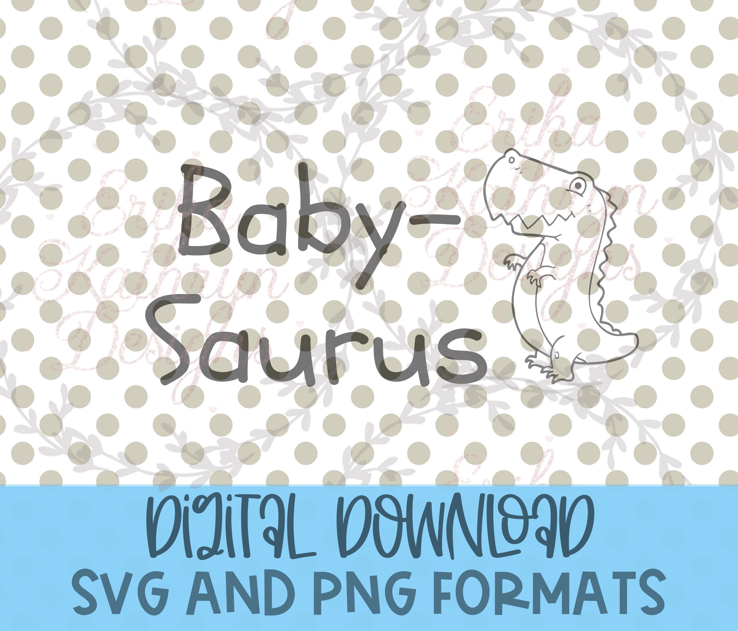 Baby-saurus SVG Fun Design for Babies and Kids Pregnancy | Etsy