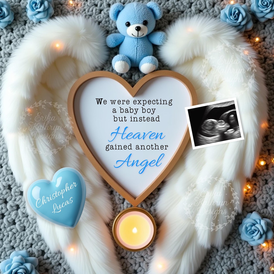 Baby Boy Stillbirth and Loss Announcement | DIGITAL Pregnancy Reveal ...