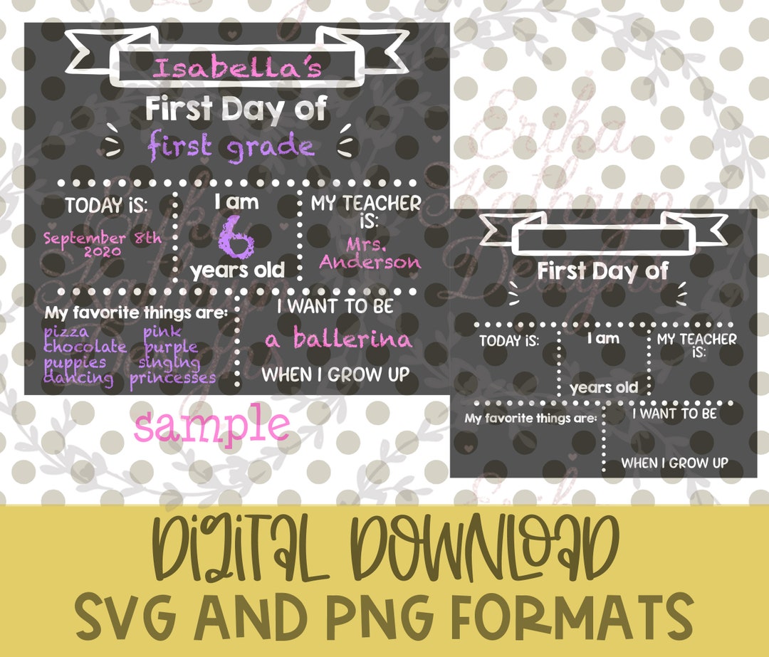 Chalkboard SVG | Fun Design for Back to School Chalkboard | Personal ...
