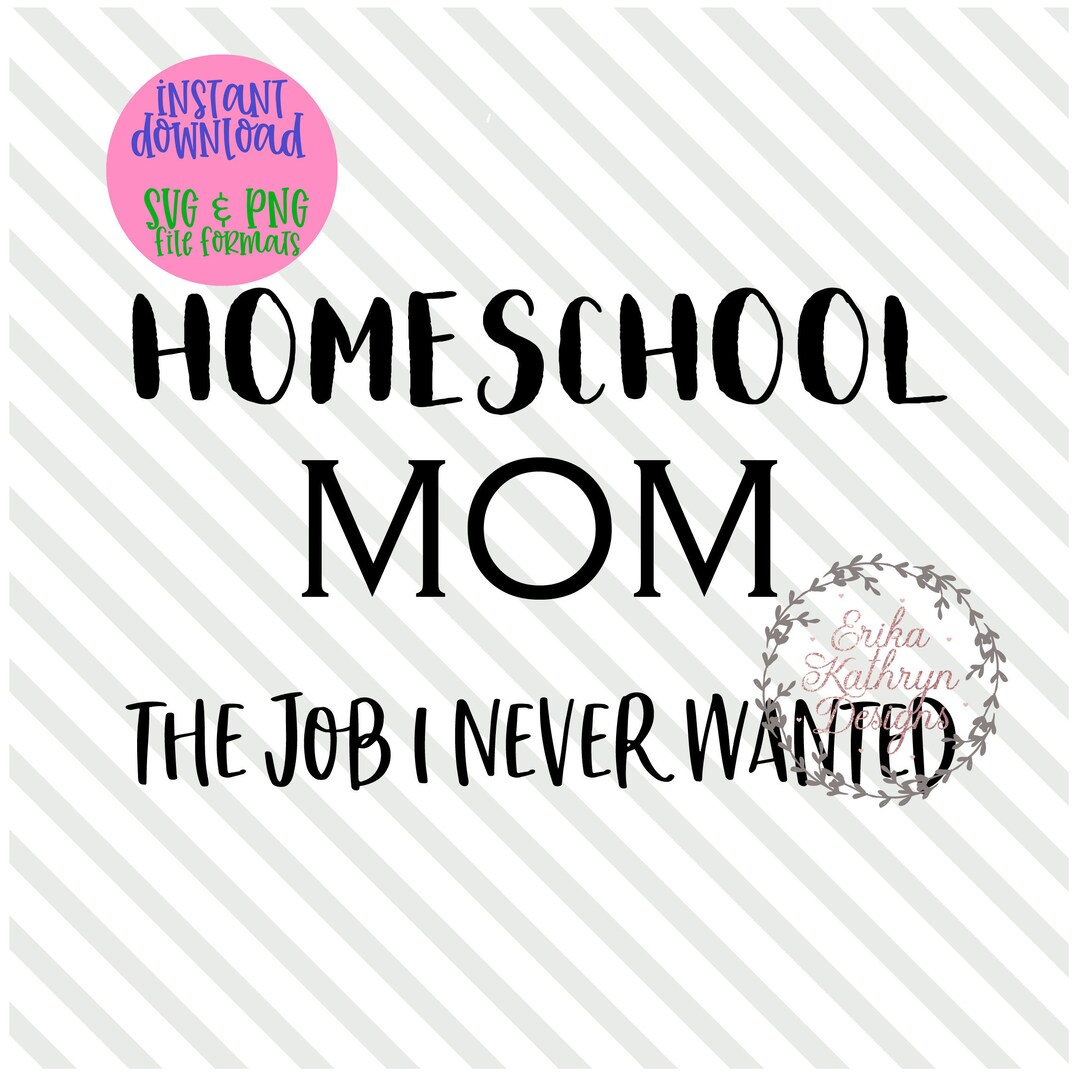 Homeschool Mom SVG Quarantine Parents Kids - Etsy