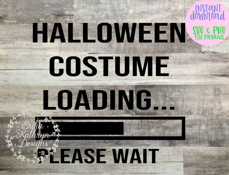 Halloween Costume Loading SVG - Etsy
