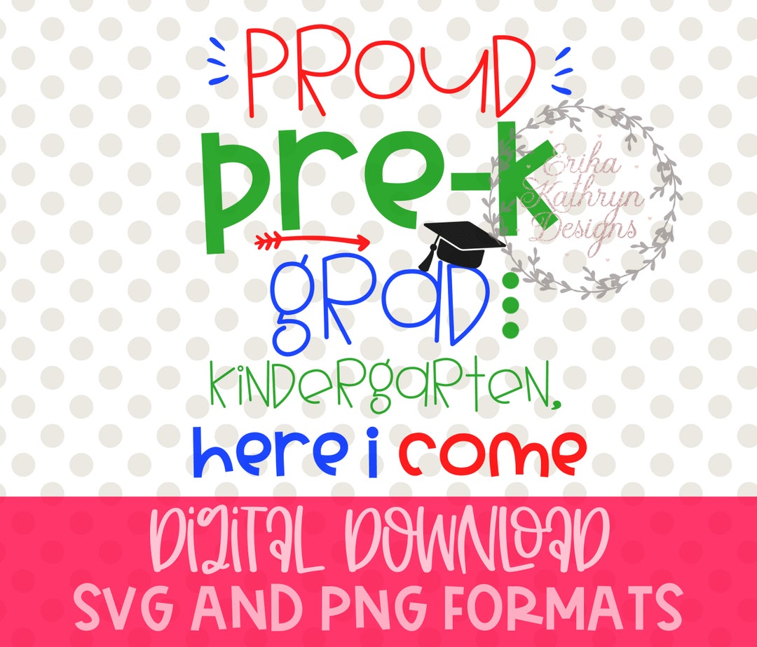 Proud Pre-k Grad SVG | Graduation Design for Preschoolers - Etsy
