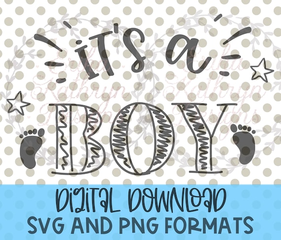 It's a Boy SVG personal or commercial use Fun design | Etsy