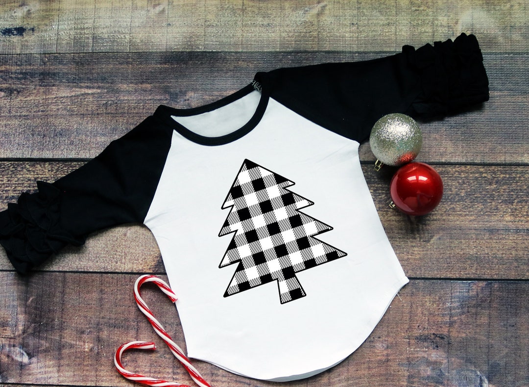 Buffalo Plaid Christmas Tree Clip Art SVG | Fun Design for Christmas ...