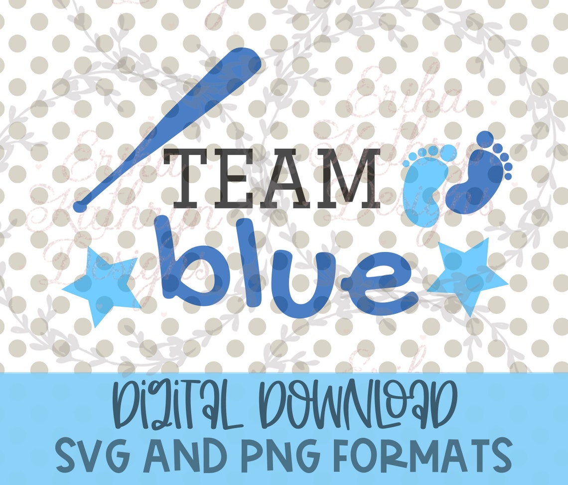 Team Blue SVG Personal or Commercial Use Fun Design for - Etsy