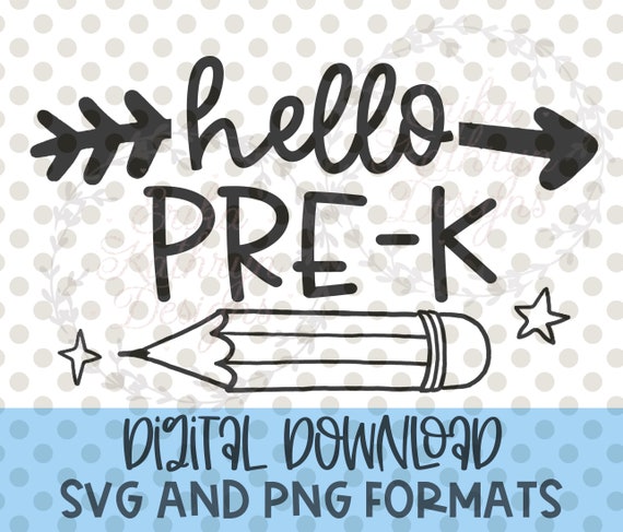 Hello Pre-k SVG Fun Design for Back to School - Etsy