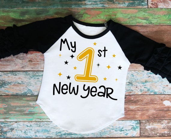 My First New Year SVG fun design for baby's first New | Etsy