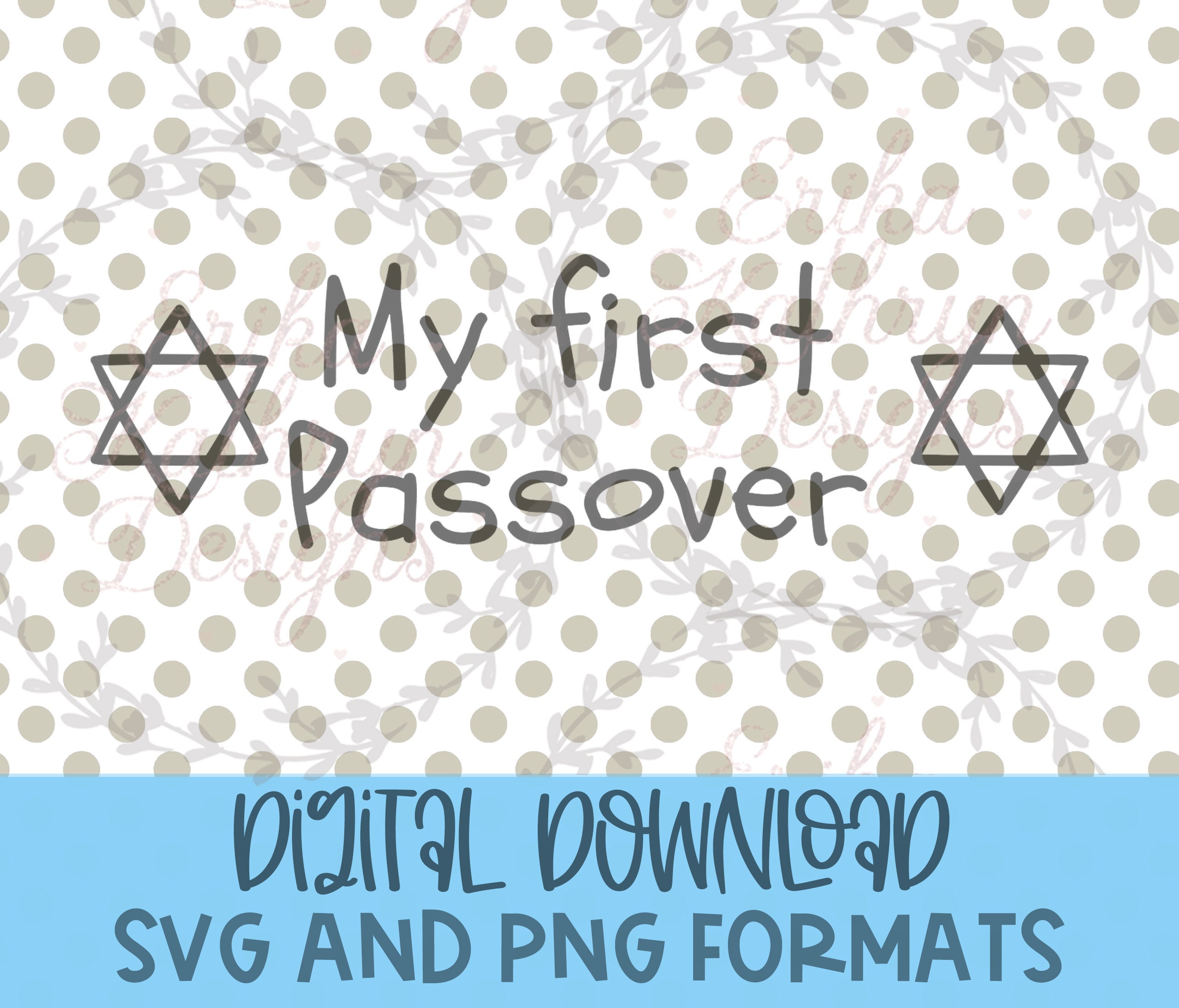 My First Passover SVG Passover design for babies personal | Etsy