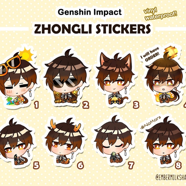 Zhongli Sticker - Etsy