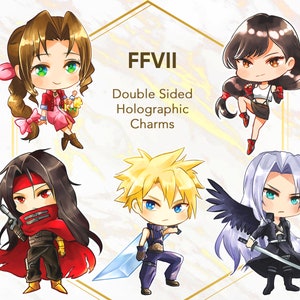 Final Fantasy VII Remake Holographic Acrylic Charms - Etsy