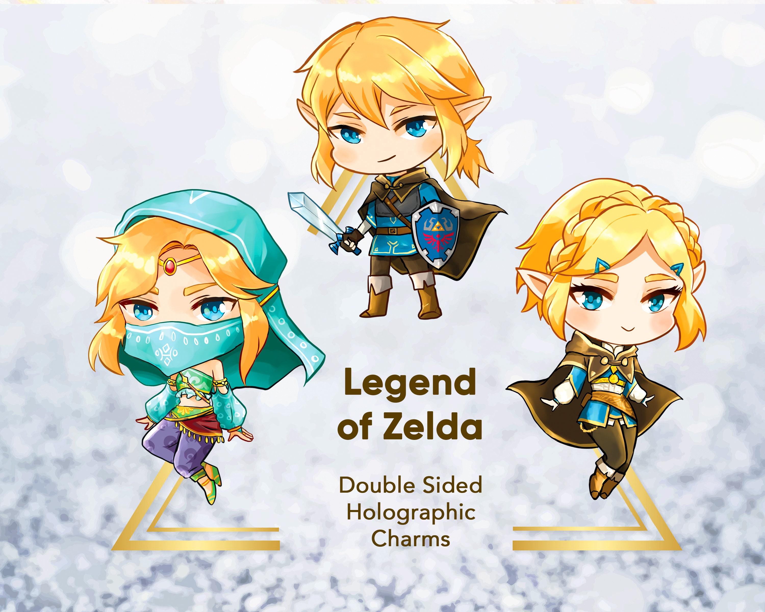 Legend of Zelda Holographic Acrylic Charms - Etsy